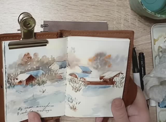 Листалка болталка. Про масляную пастель и акварель.