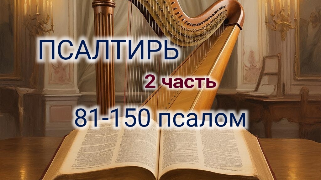 Псалтирь - 81-150 псалом. Аудио Библия.