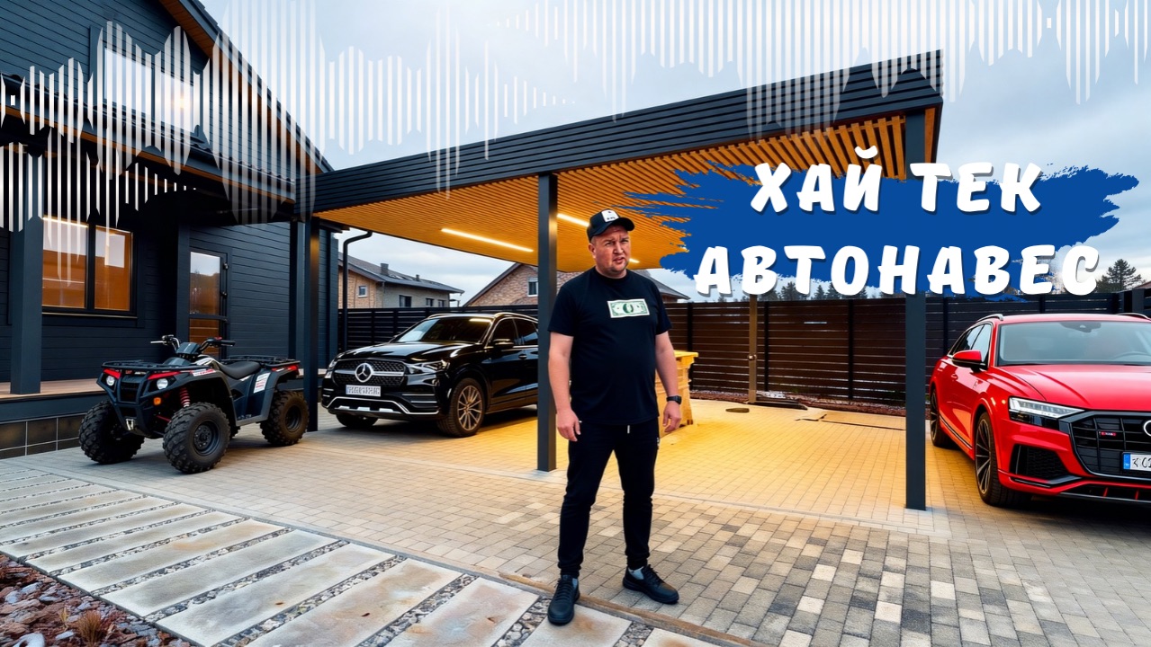 Хай Тек навес для автомобиля 7 на 12