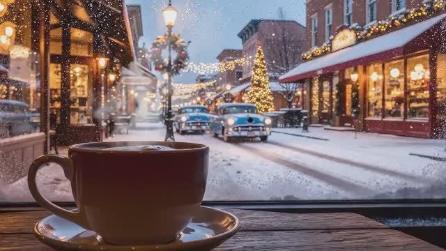 🎧 Вечная праздничная музыка и классика Золотого века 🎄 Уютная рождественская кофейня 1950-х годов