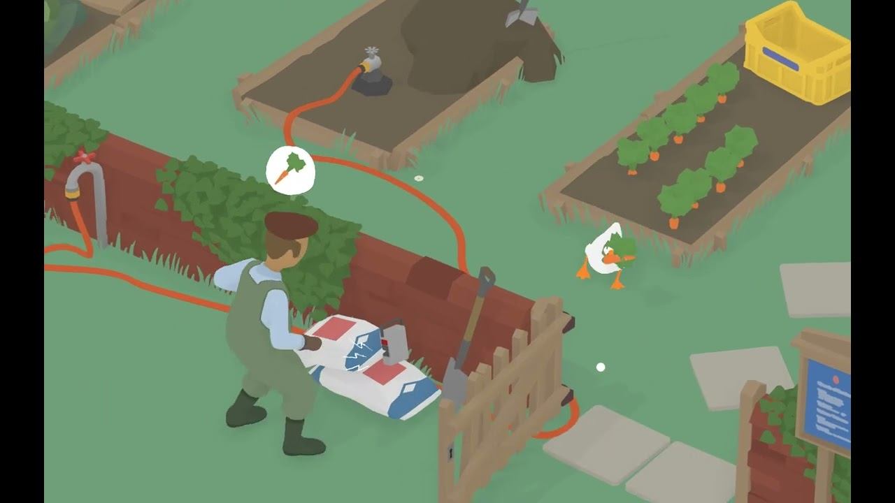 Untitled Goose Game:Самый быстрый пикник! Часть 1.