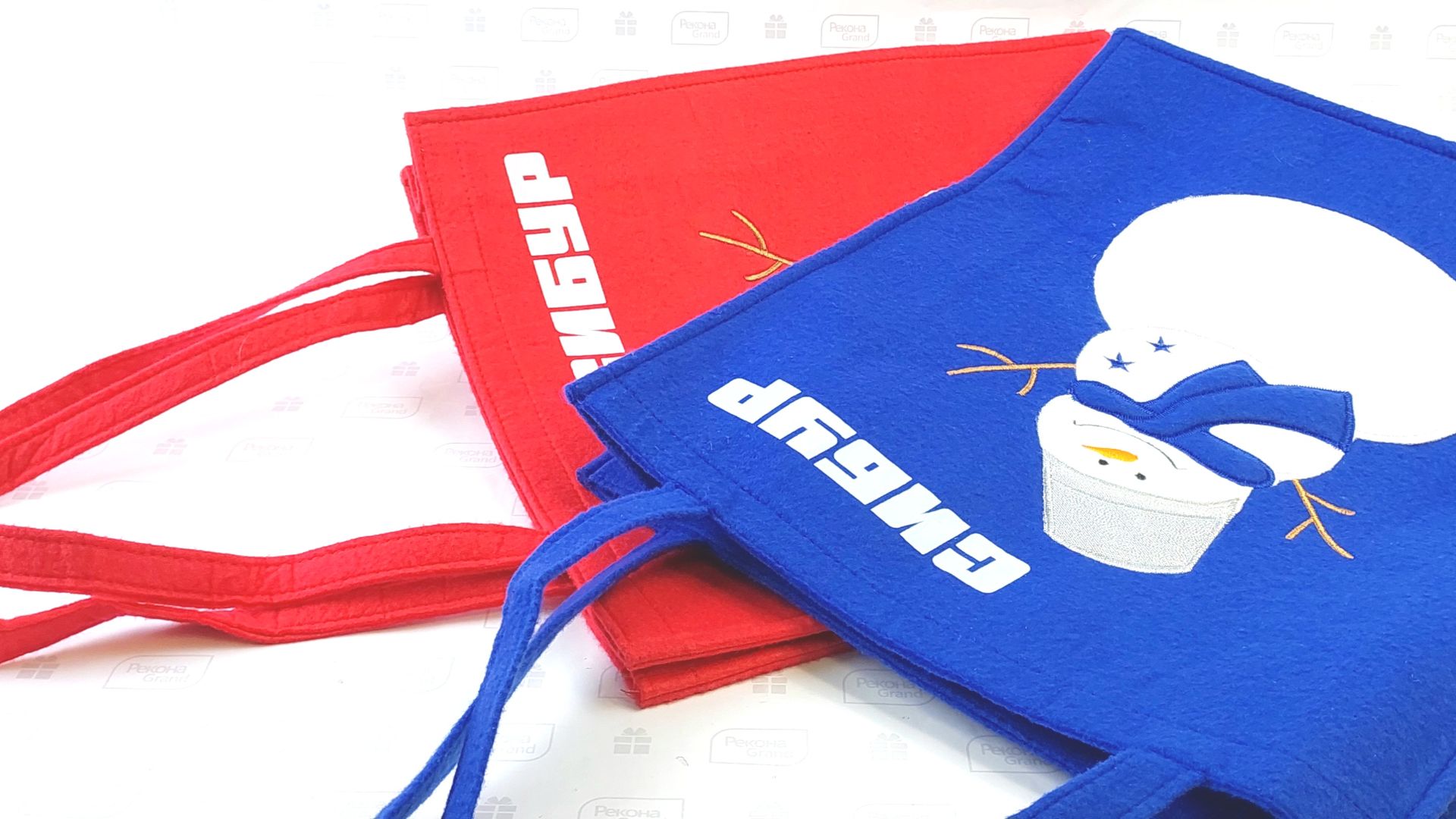 Из портфолио новогодние сумки с логотипом для СИБУР