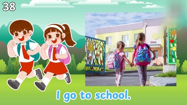 Учим английский с ребёнком легко 100 предложений о ежедневных делах.