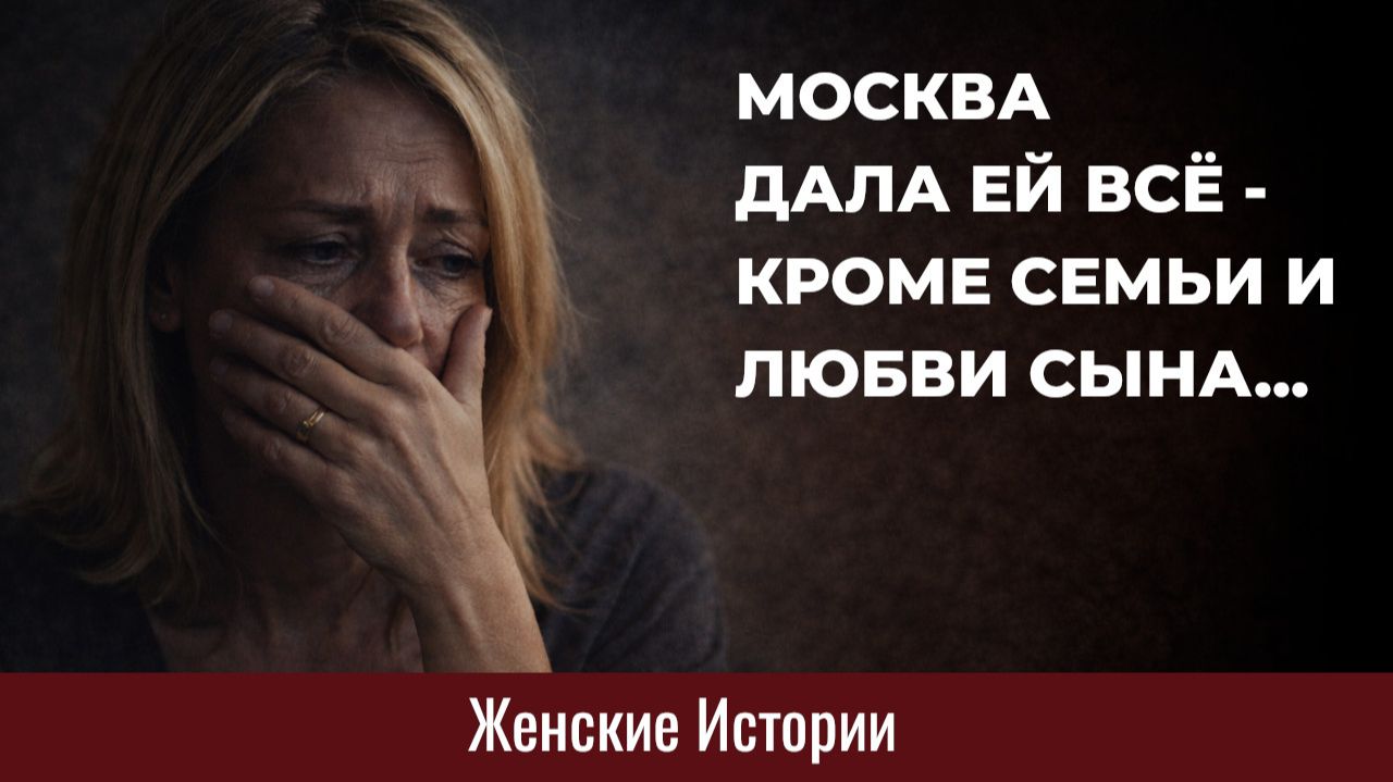 Истории из жизни. Москва дала ей всё, кроме семьи и любви сына Жизненные истории, Аудиорассказы