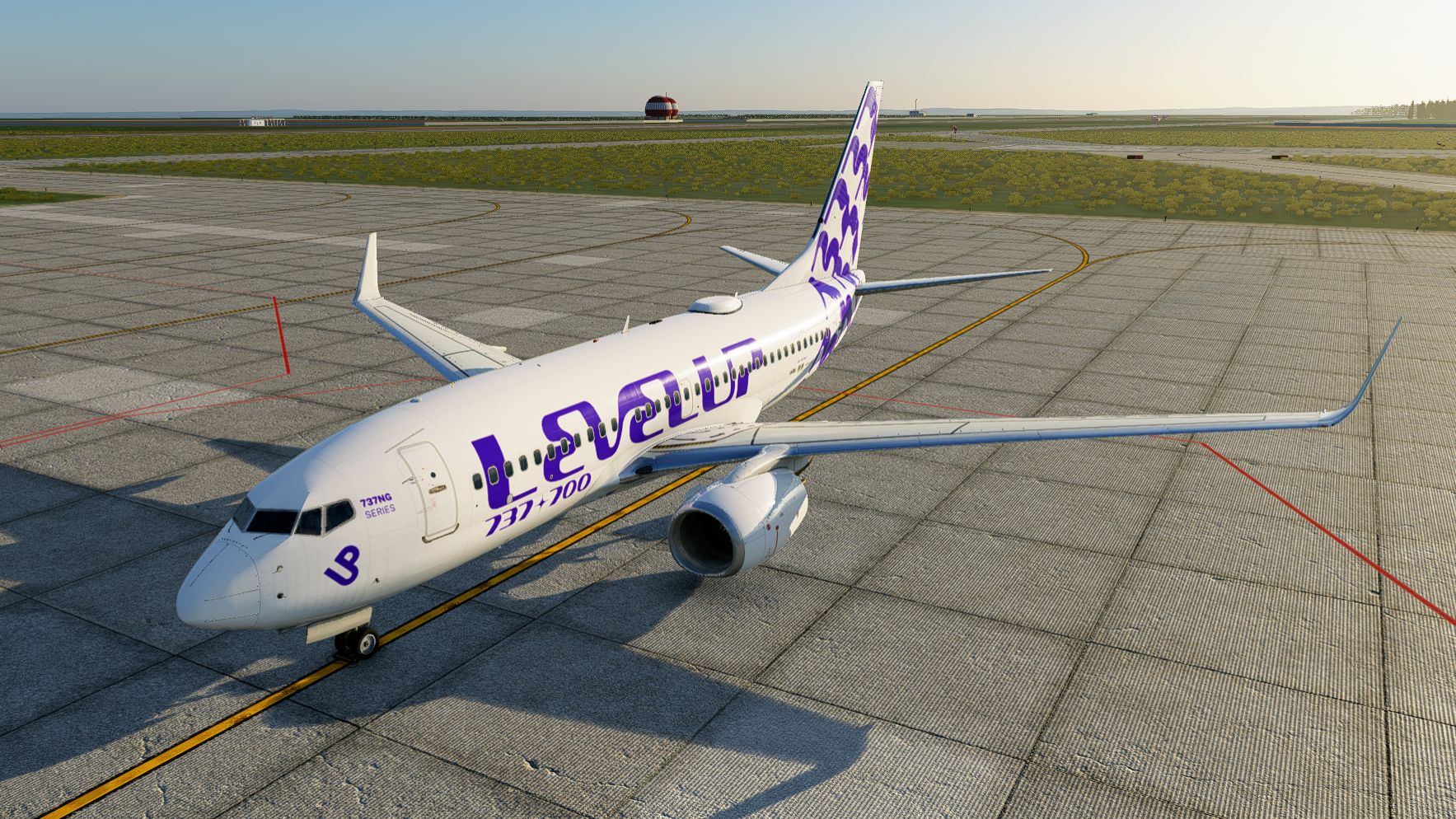 X-Plane 12 Летим на свежем Level UP Boeing 737. При посадке сложилась носовая стойка шасси.