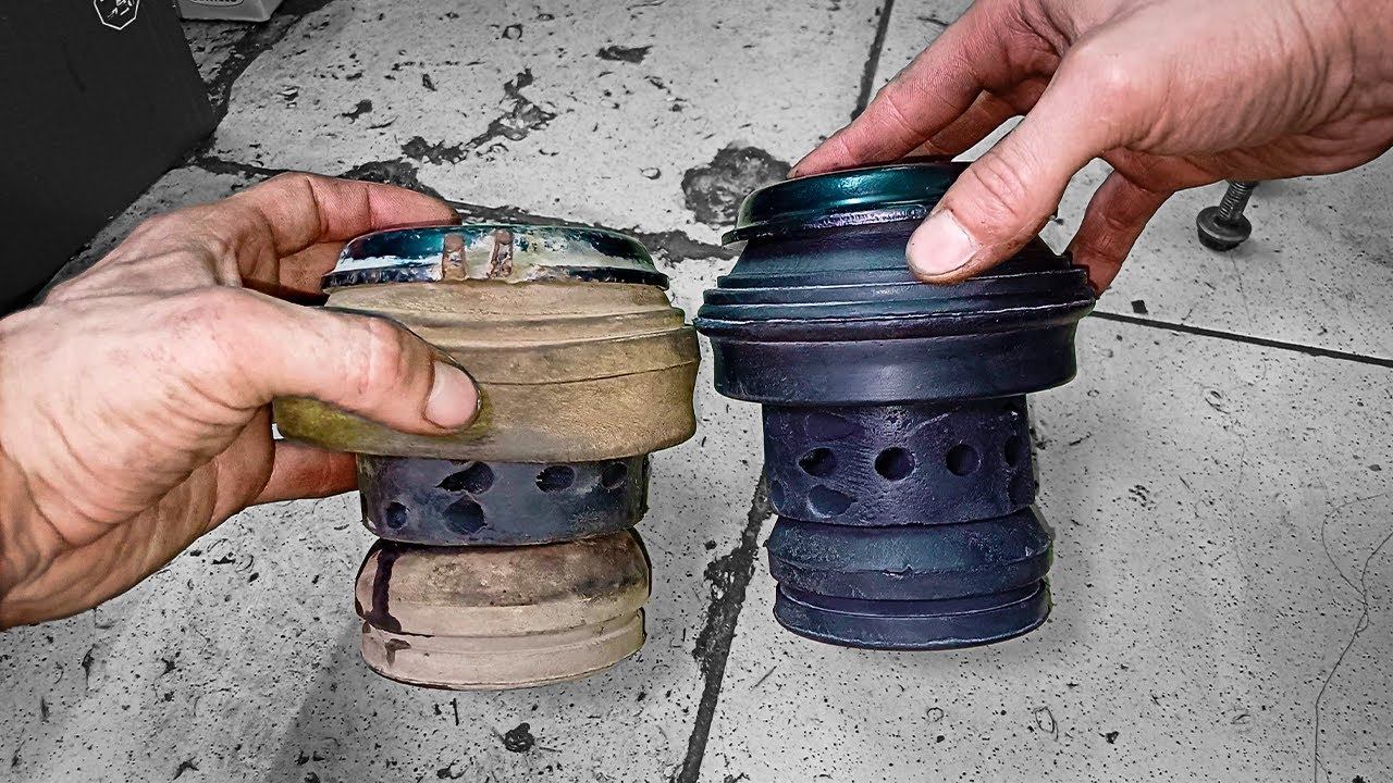 Замена передней подушки (2E двигатель) | Golf 3