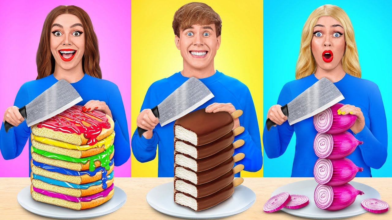 100 Слоев еды Челлендж | Смешные моменты от Multi DO Challenge