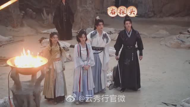 Закадровые съемки дорамы "Легенда о розовых облаках"