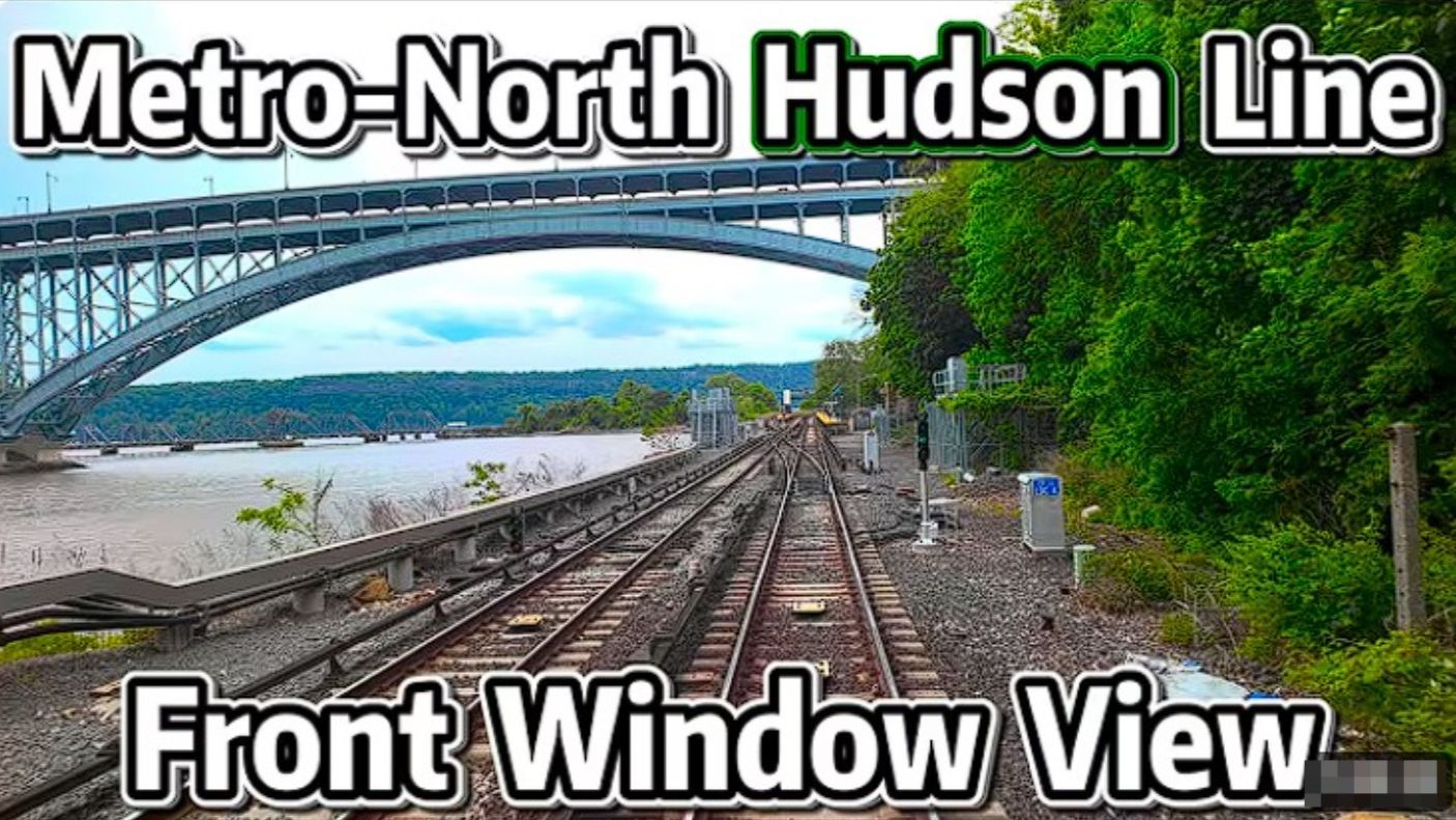 🚂 4К SmartTV ➤ Линия Гудзон - Кротон-Хармон Нью-Йорк! Вид из окна на Северную железную дорогу.