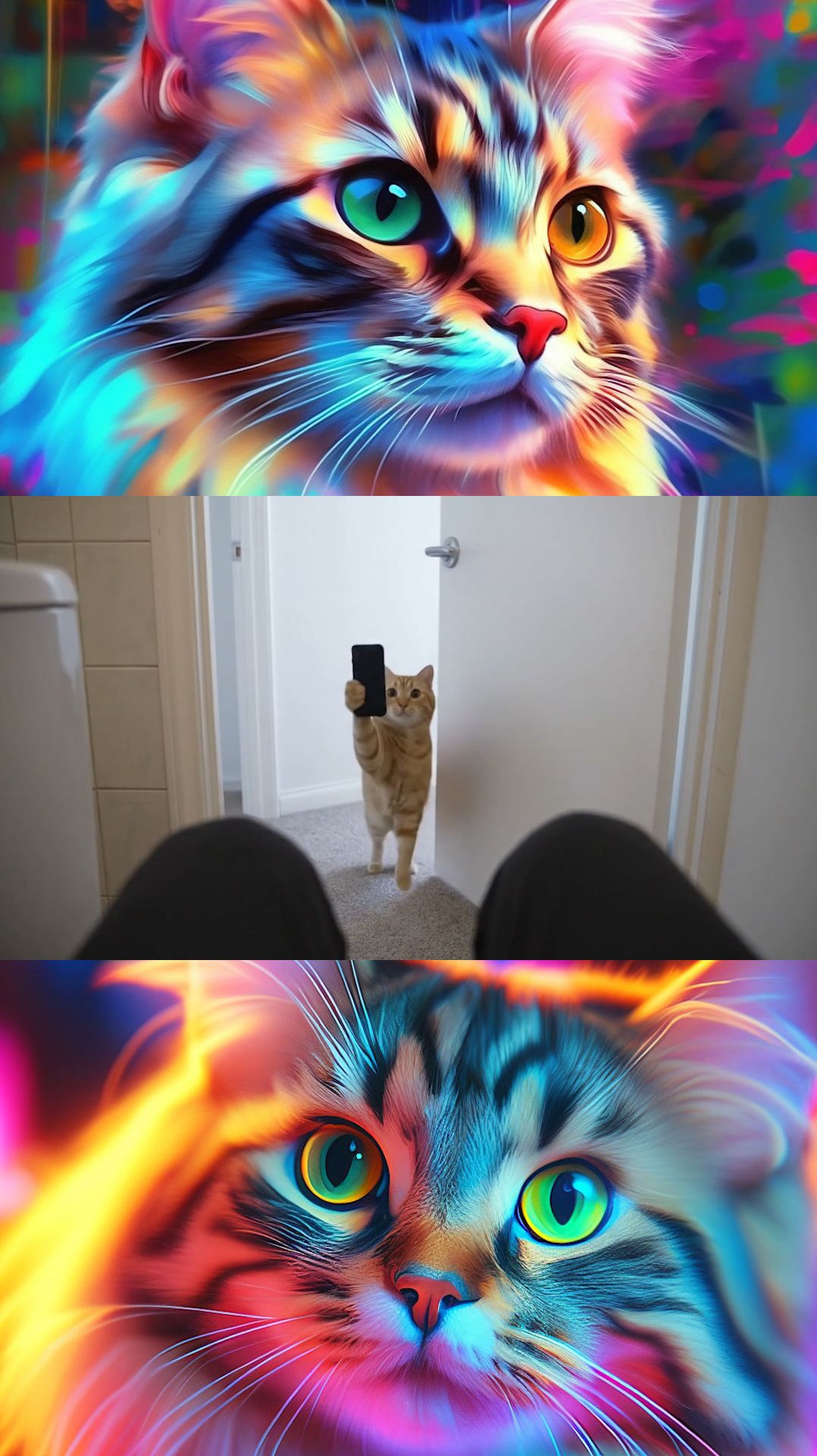 Нейросети и коты, ч.5 | Ai cats #кот #cat #trending #рекомендации #ии #ai #neuralnetwork #shorts