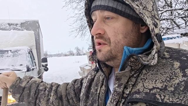 В первые дни января морозы и снег.