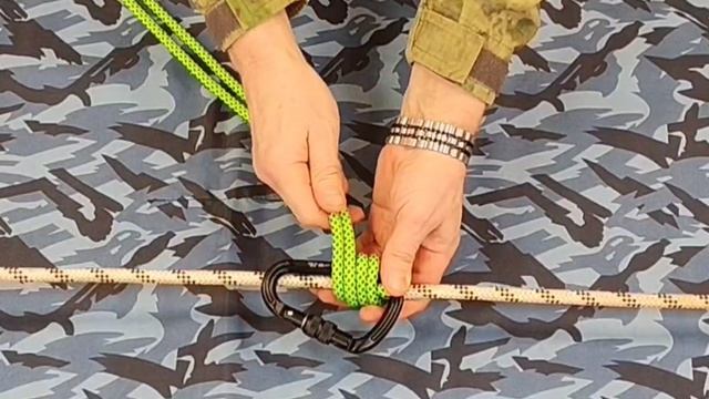 Как вязать узел Бахмана? Схватывающий узел Бахмана