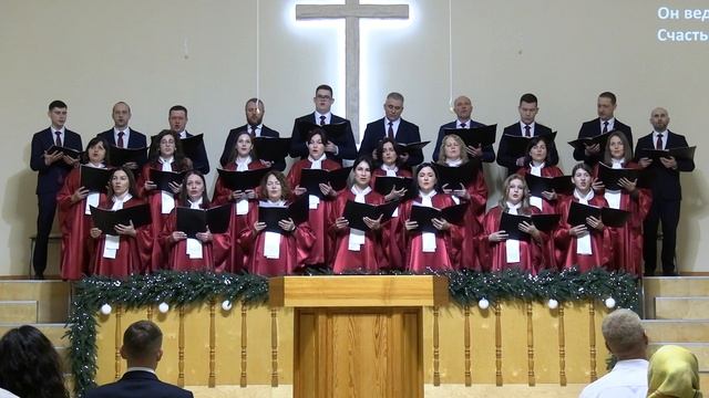 Общее пение "Умер за меня Христос"