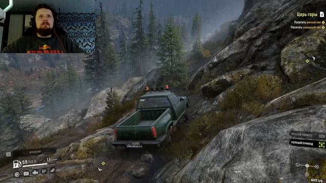 Snowrunner - ремонт моста в горах , Царь Горы, сырой урожай  Стрим  Stream