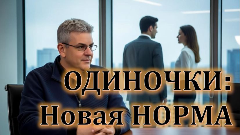 Мы становимся обществом ОДИНОЧЕК: Прогресс или Катастрофа?