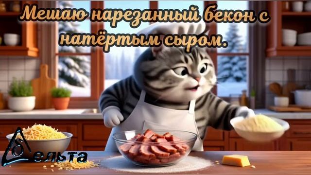 Рецепты от кота-Маркиза. Мятая картошка с беконом.