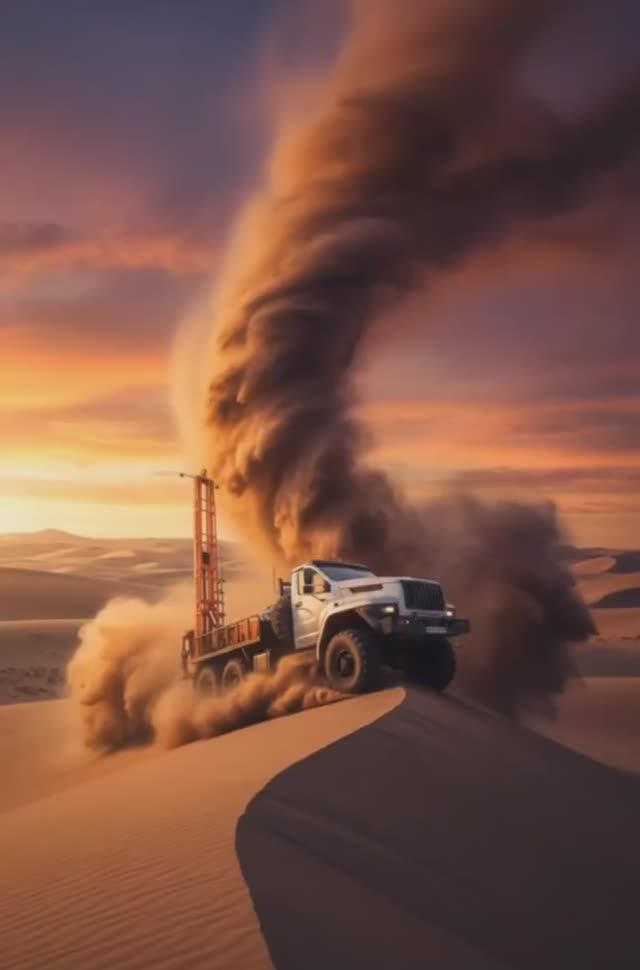 Завораживающее зрелище, Торнадо в пустыне.