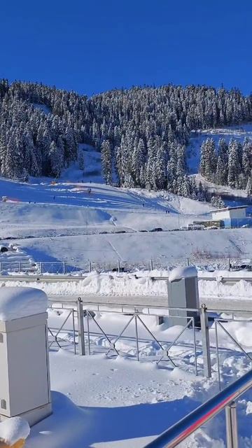 снежный горнолыжный Архыз встречает #архыз