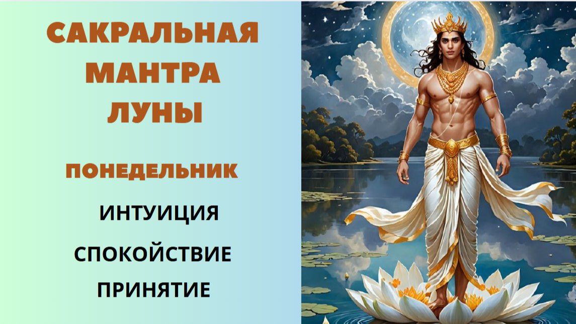 Сакральная Мантра Луны. Понедельник. Интуиция. Спокойствие. Принятие.