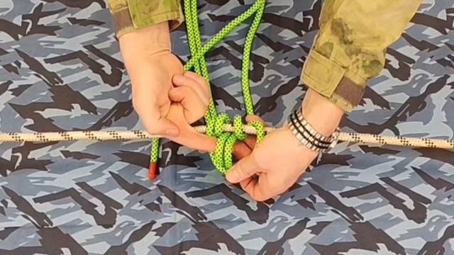 Как вязать схватывающий узел Прусика?