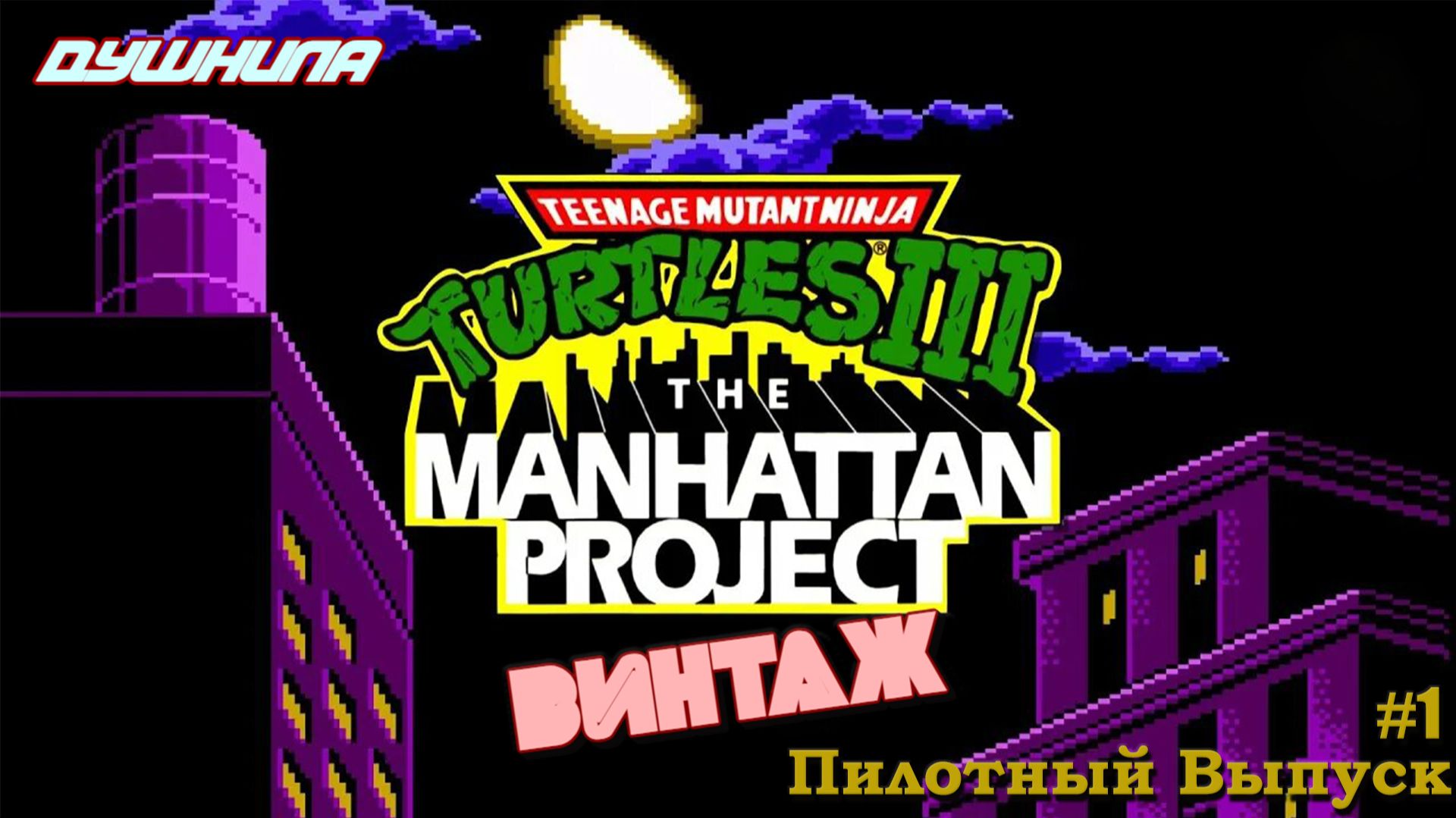 "ВИНТАЖ" (пилотный выпуск) - Teenage Mutant Ninja Turtles III The Manhattan Project (NES)