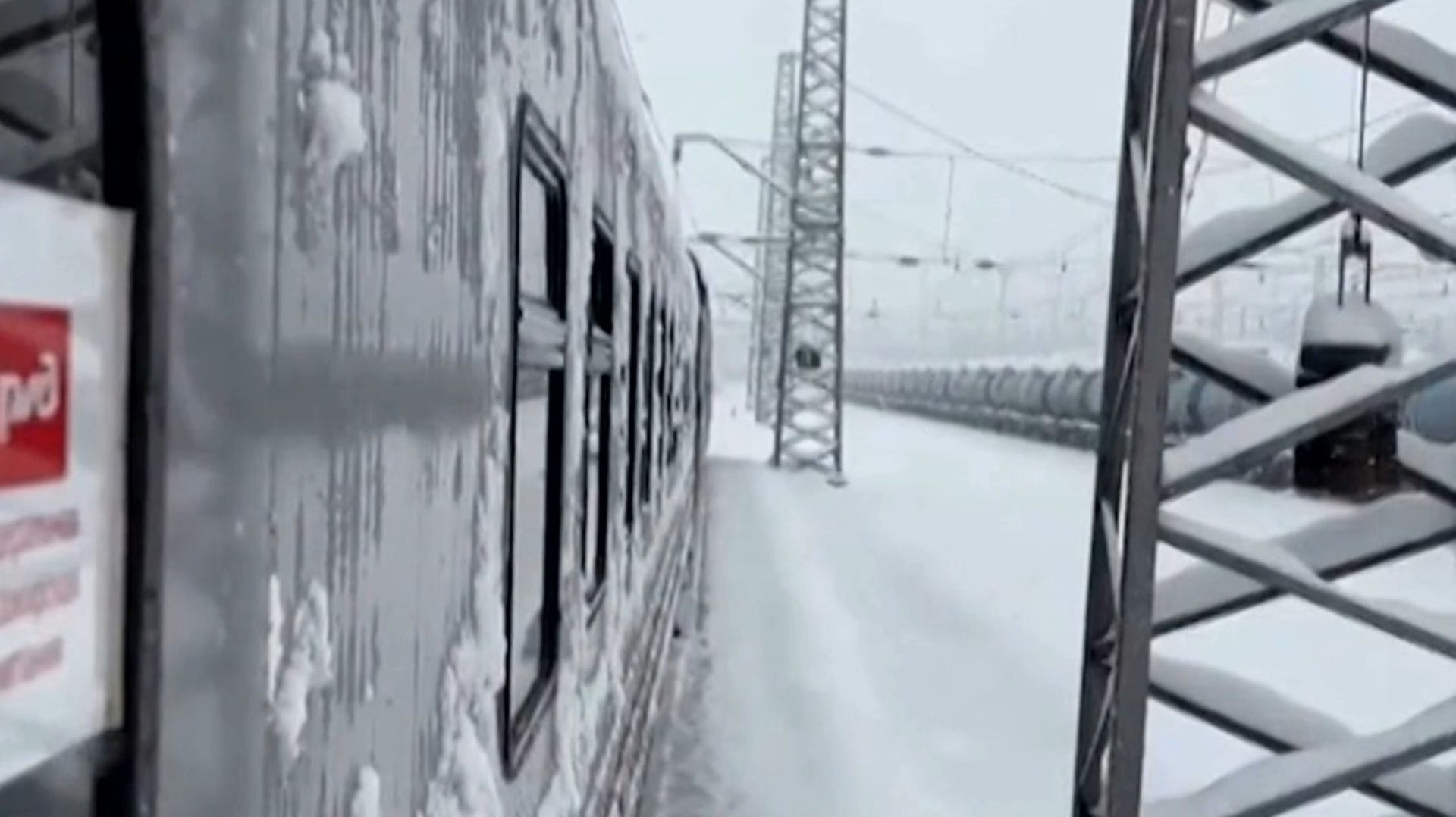 Железнодорожный коллапс был в Краснодарском крае из-за сильных снегопадов 31.12.2025