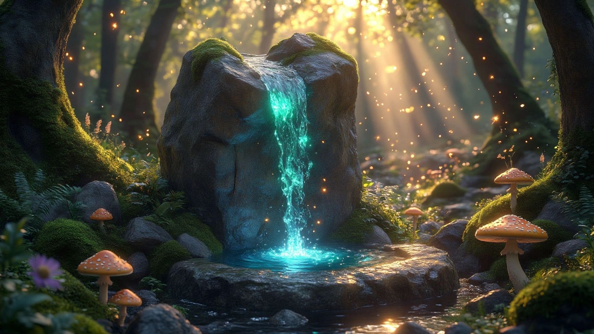 💧🪔🔔 Источник жизни. Электронная музыка эмбиент с шаманским бубном и поющей чашей