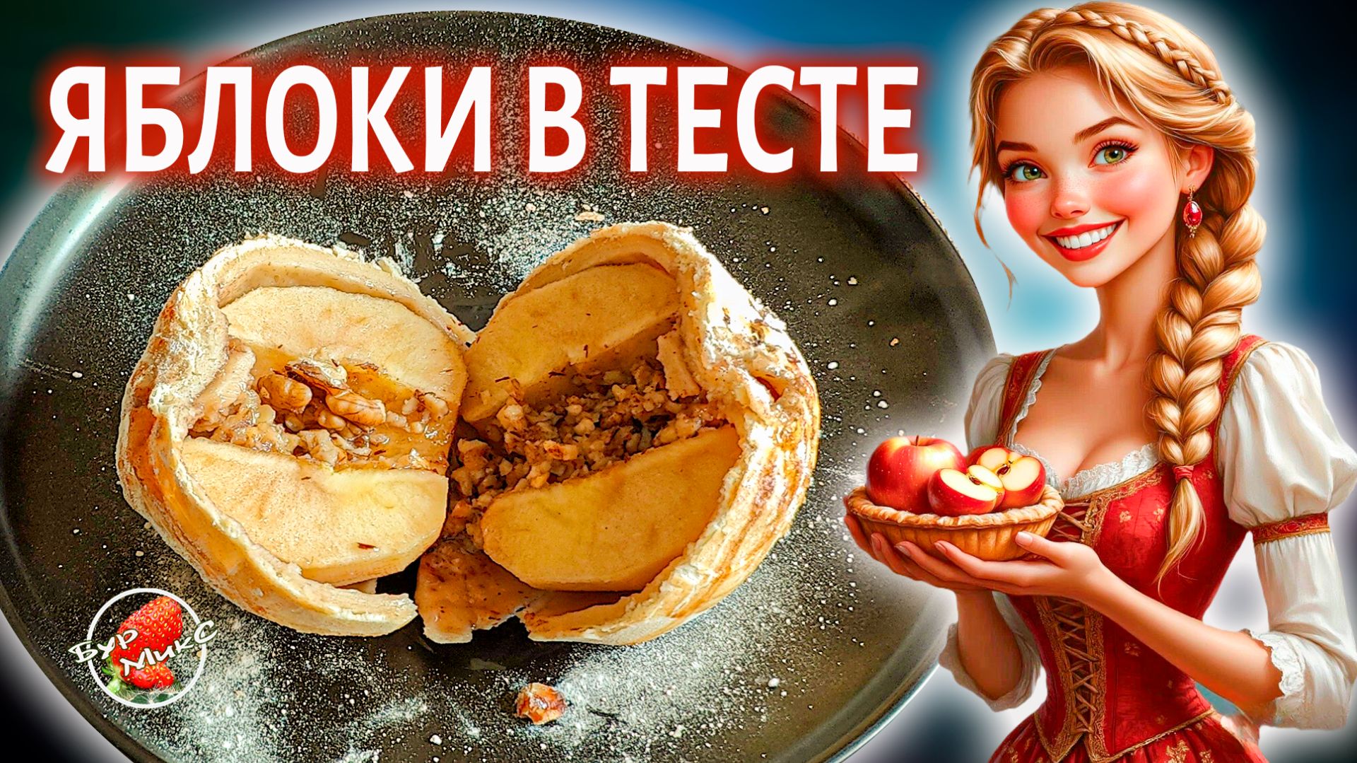 Яблоки в тесте