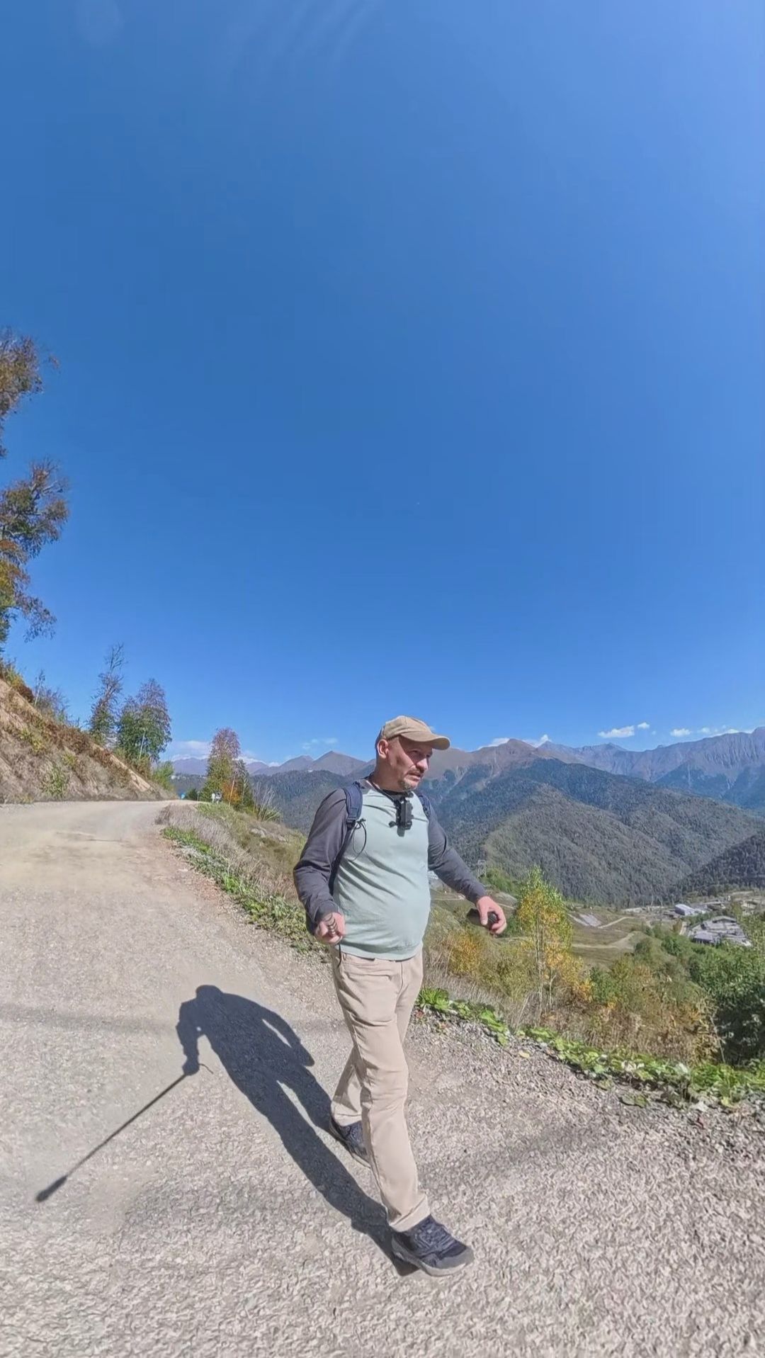 Озёрный траверс. Роза хутор. Сочи. Октябрь 2025. INSTA360 X5. Ч1.