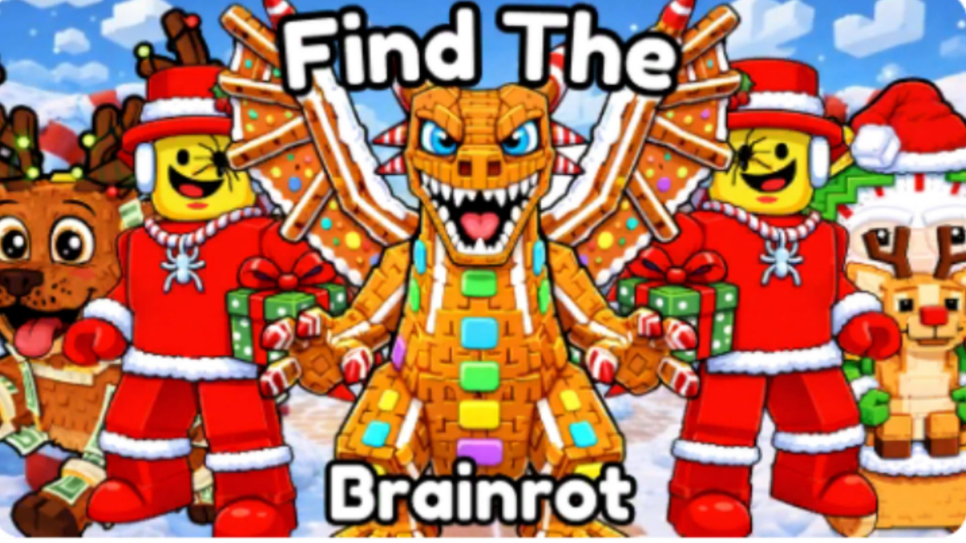 Где всех новогодних брейнротов 🎁 (показываю) в найдите брейнротов 🙉🙈