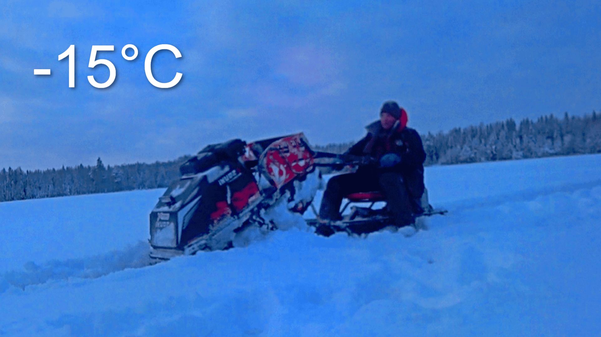 Пробился на озеро на мотособаке такого не ожидал! Обзор и тест Ikudzo при −15°C на рыбалке