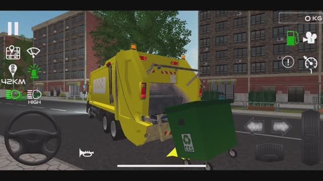 Работаю на новом мусоровозе Мерседес! Собираю мусор в Trash Truck Simulator. Работа мусоровоза.