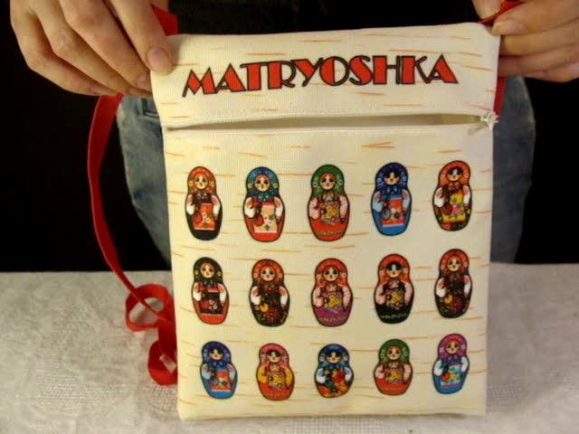 Сумка на молнии Матрешки | Рос-Арт