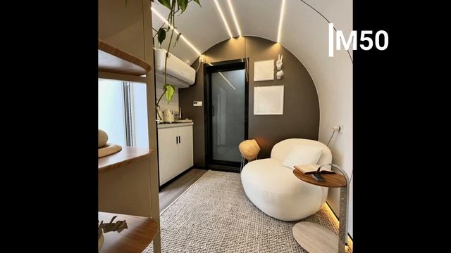 Капсульный дом из алюминия. Модель М50