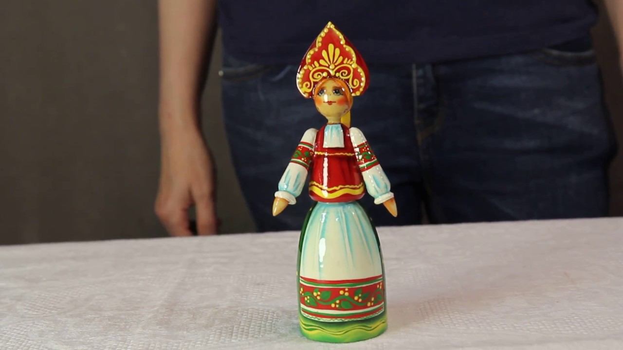 Деревянная кукла Весна | Кукла из дерева