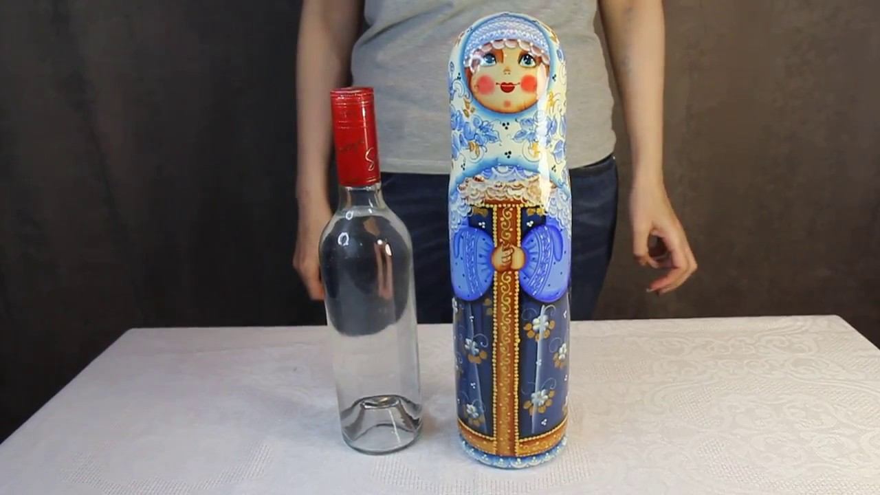 Футляр под бутылку - Девица / www.artshop-rus.com