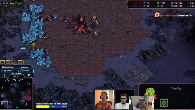 BSL 21 Dewalt vs cross game 3 гранд финал Старкрафт Starcraft
