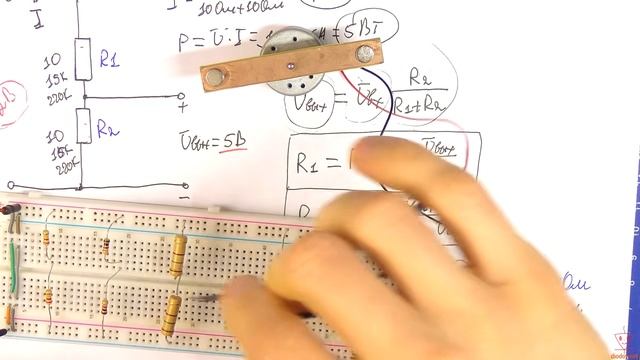 Резисторный делитель напряжения — 90_ делают ОШИБКУ _ Правильный расчёт.