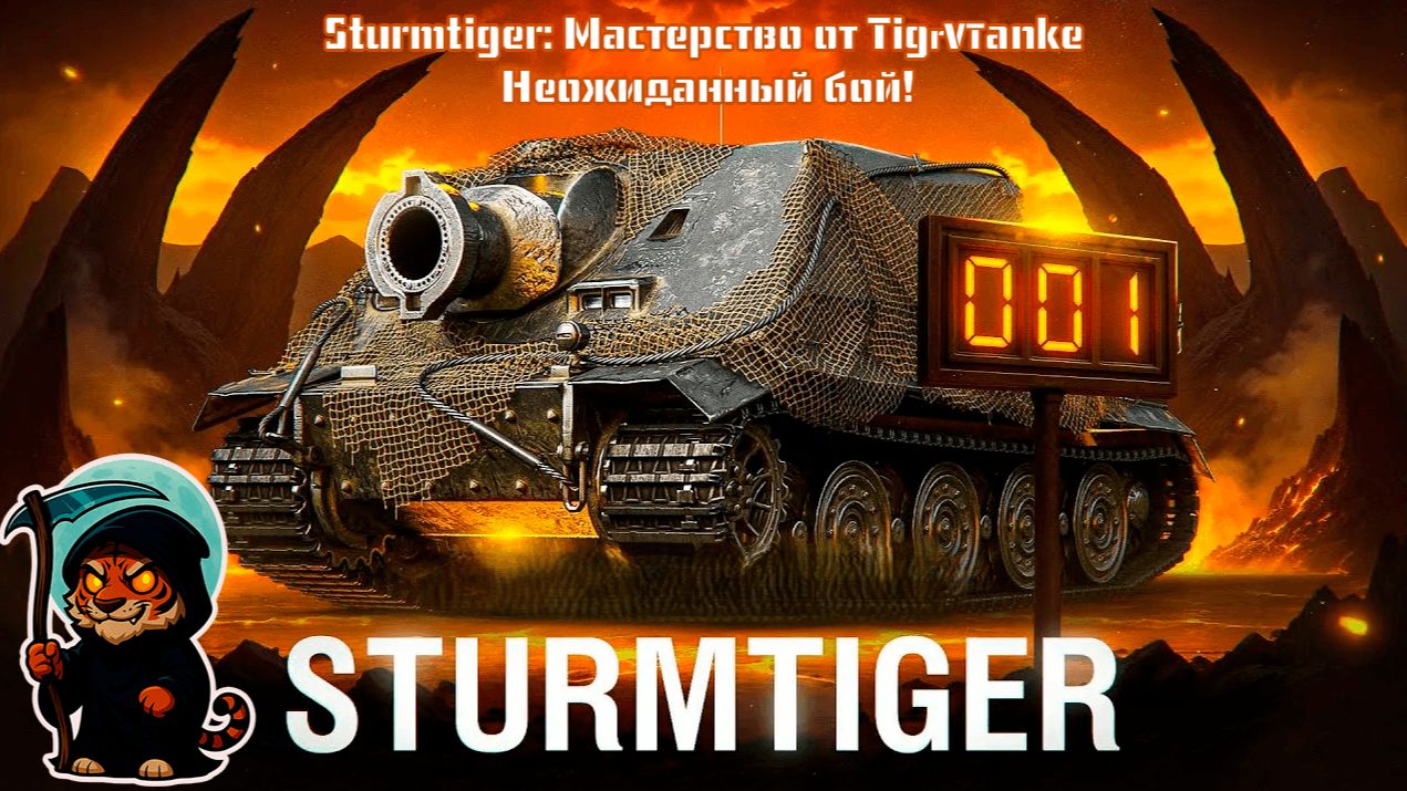 🐯💥🐯Sturmtiger Мастерство от TigrVTanke Неожиданный бой!🐯💥🐯