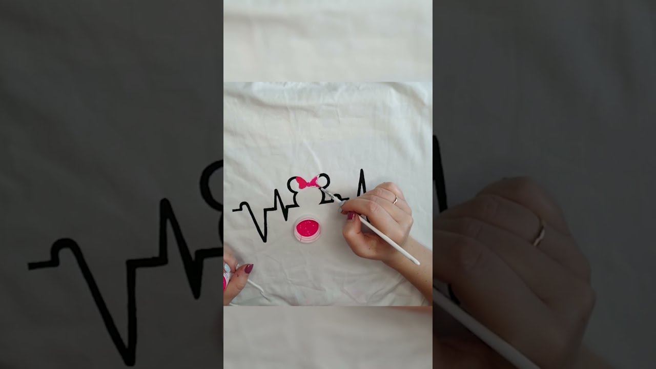 Идея рисунка на одежде. Оригинальный рисунок на футболке.