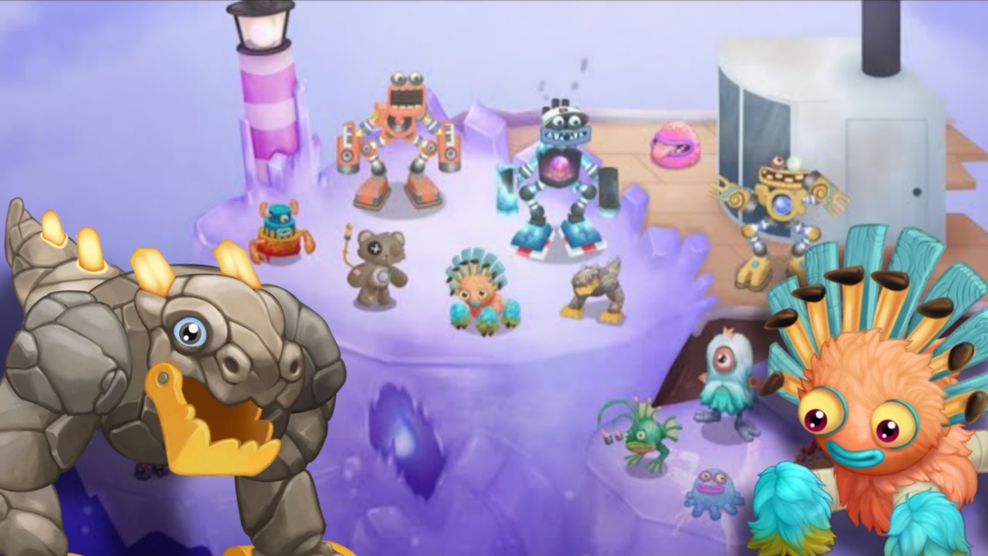 Новый Огненный Ледник - Все Монстры, Песни и Анимации (Мои Поющие Монстры, Msm, Мсм)