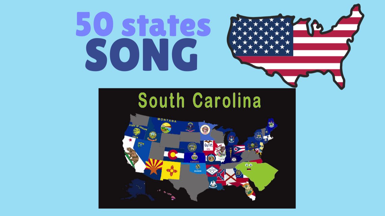 Учим названия штатов | The 50 States Song