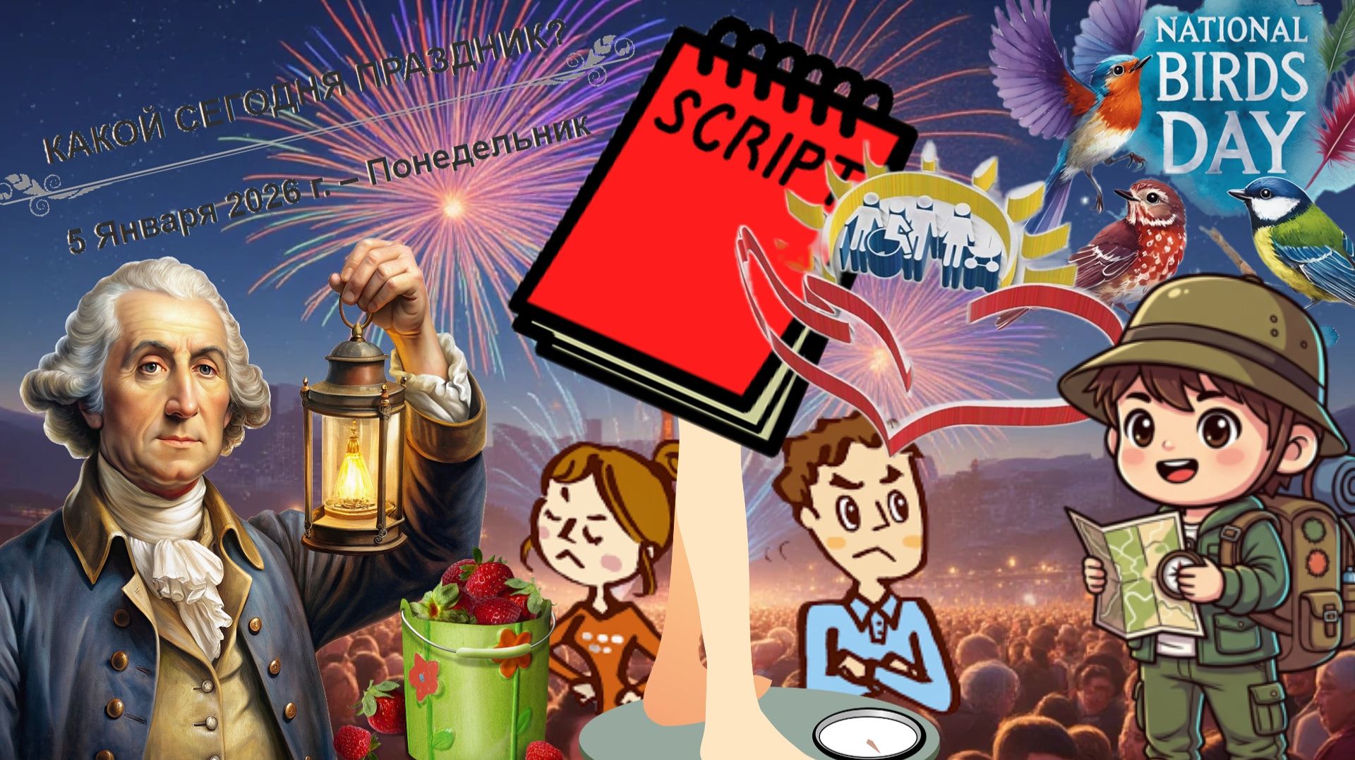 Праздники, памятные дни и исторические события 5 января!