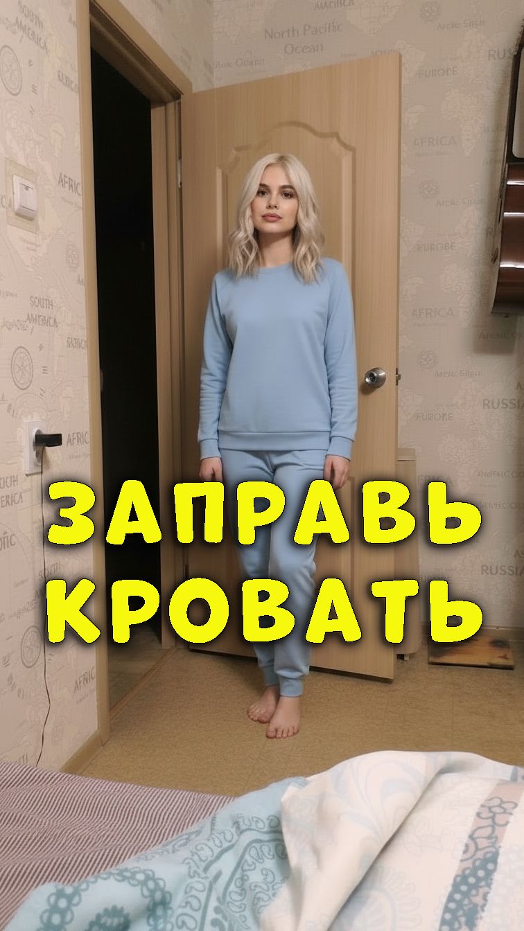 Девушка и кровать