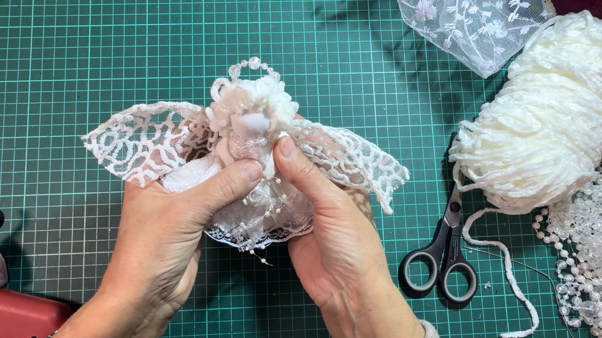 Рождественские ангелочки из лоскутков легко, быстро и красиво!