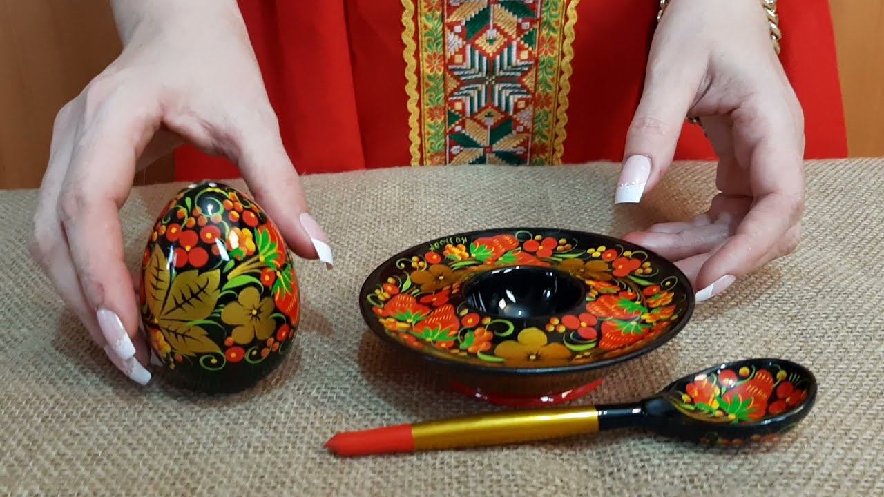 Пасхальное яйцо Хохлома