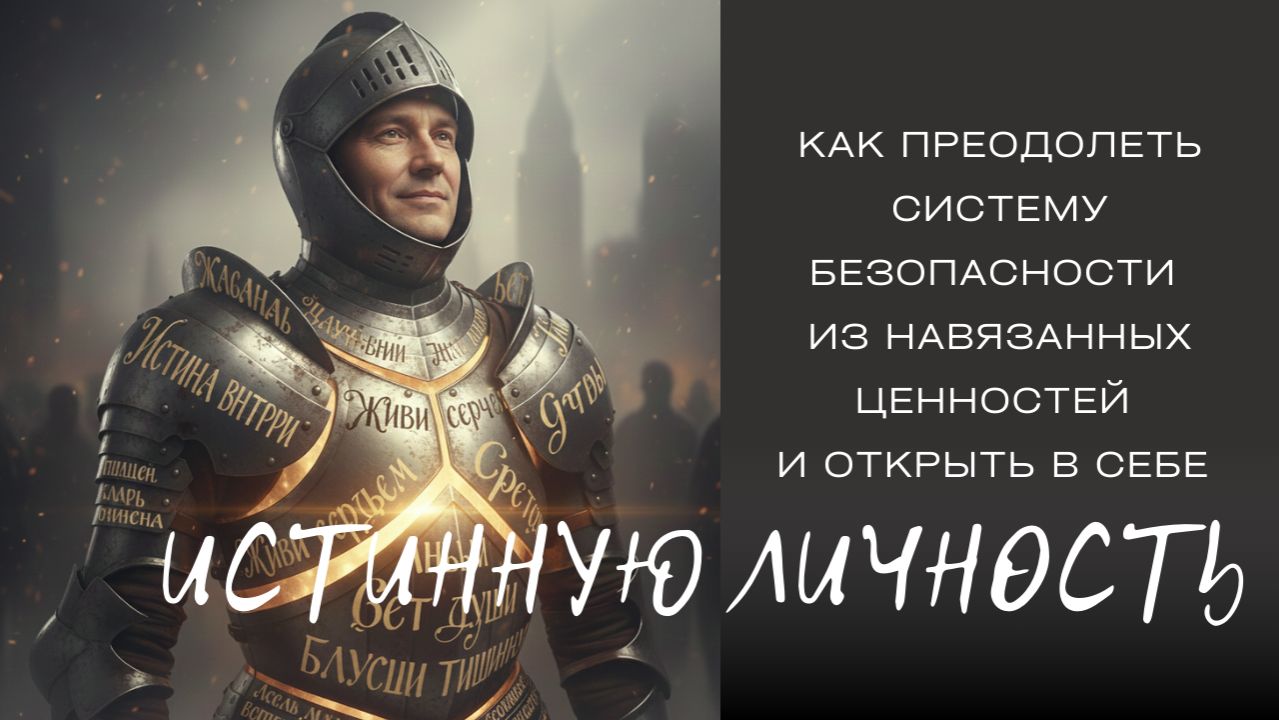 Как преодолеть систему безопасности из навязанных ценностей и открыть в себе истинную личность