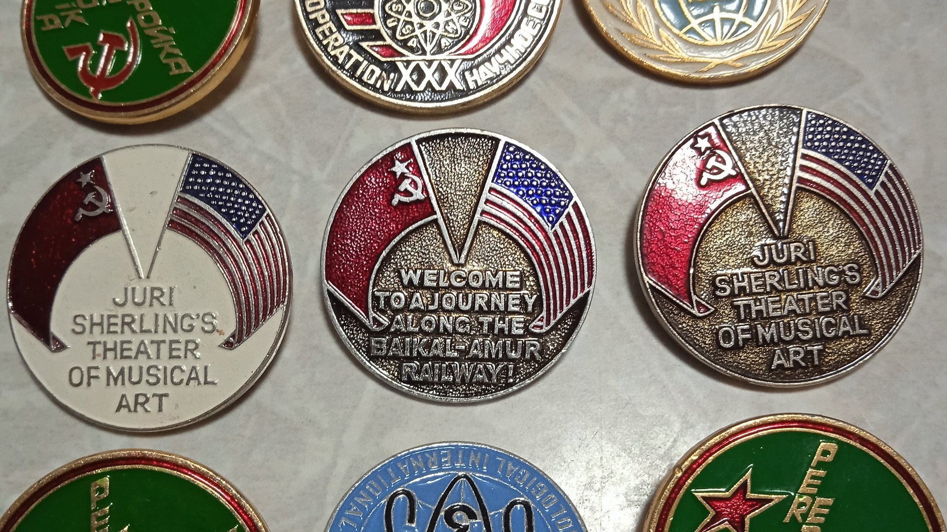 знак СССР США добро пожаловать в путешествие по Байкало Амурской магистрали