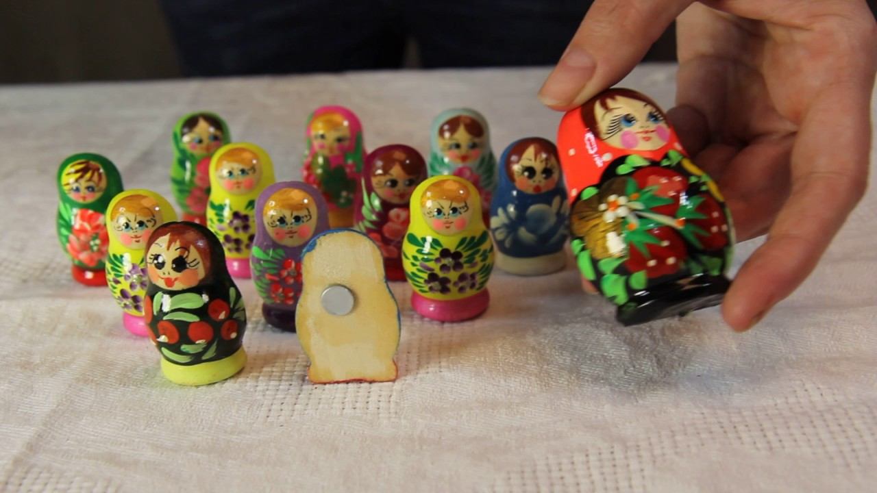 Мини магниты Матрёшка / www.artshop-rus.com