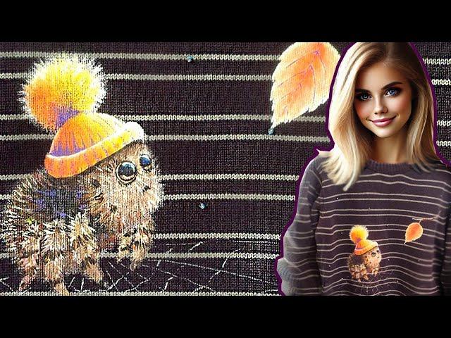 Рисунок на одежде своими руками 🥰